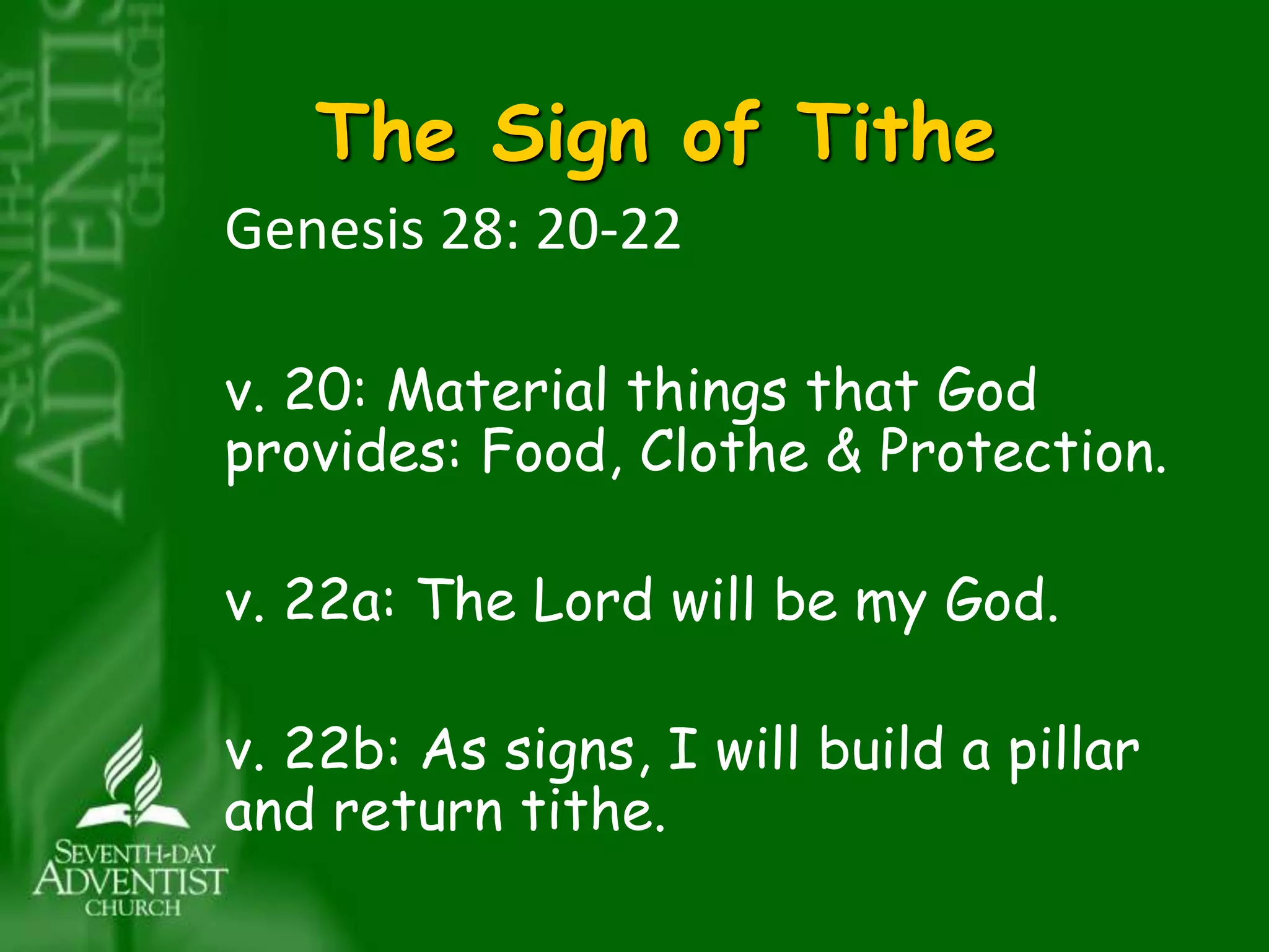 Tithe: A Sign of God's Lordship | PPTX