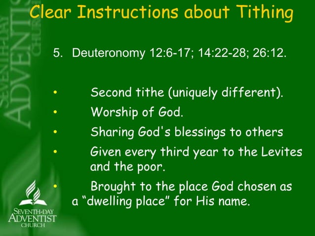 Tithe: A Sign of God's Lordship | PPTX