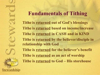 Tithe: Expression of My Faithfulness | PPT