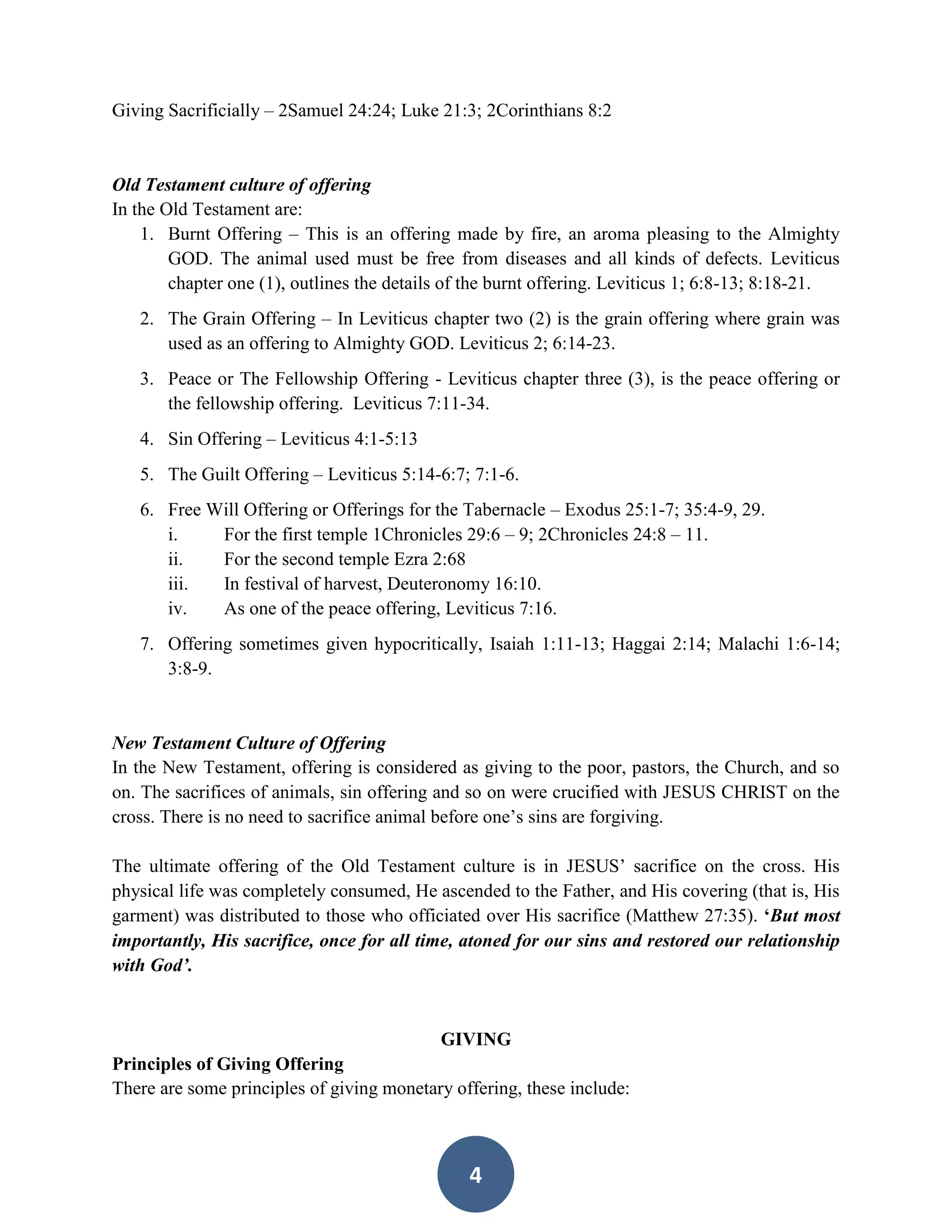 Tithes and offering concept | PDF