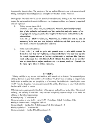 Tithes and offering concept | PDF