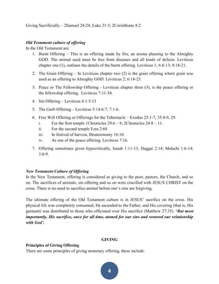 Tithes and offering concept | PDF