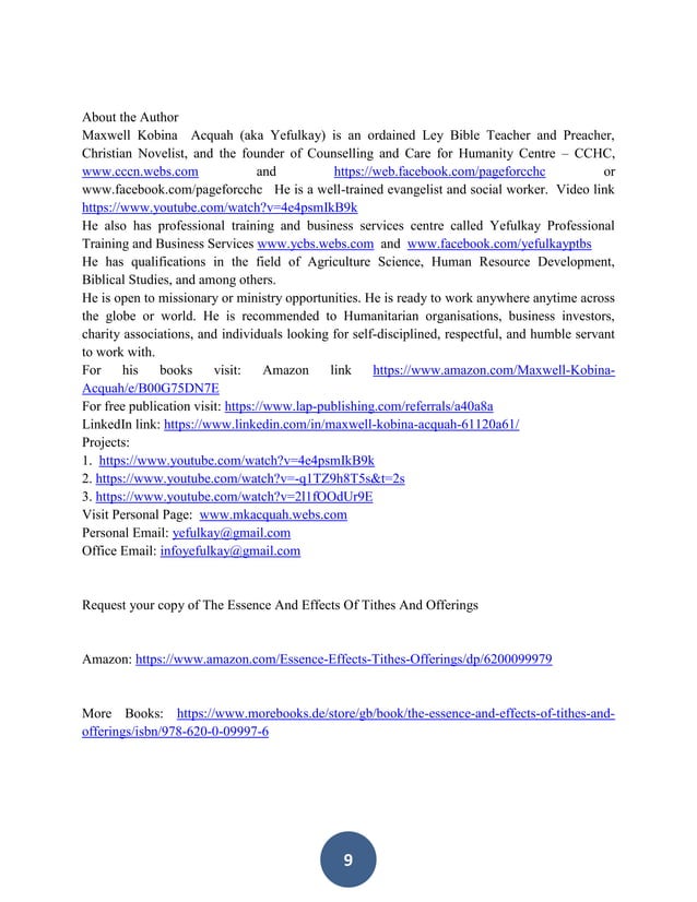 Tithes and offering concept | PDF