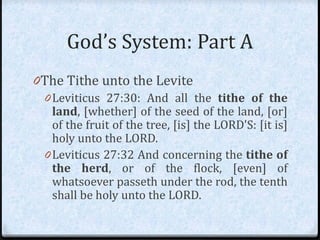 Tithes and offerings | PDF