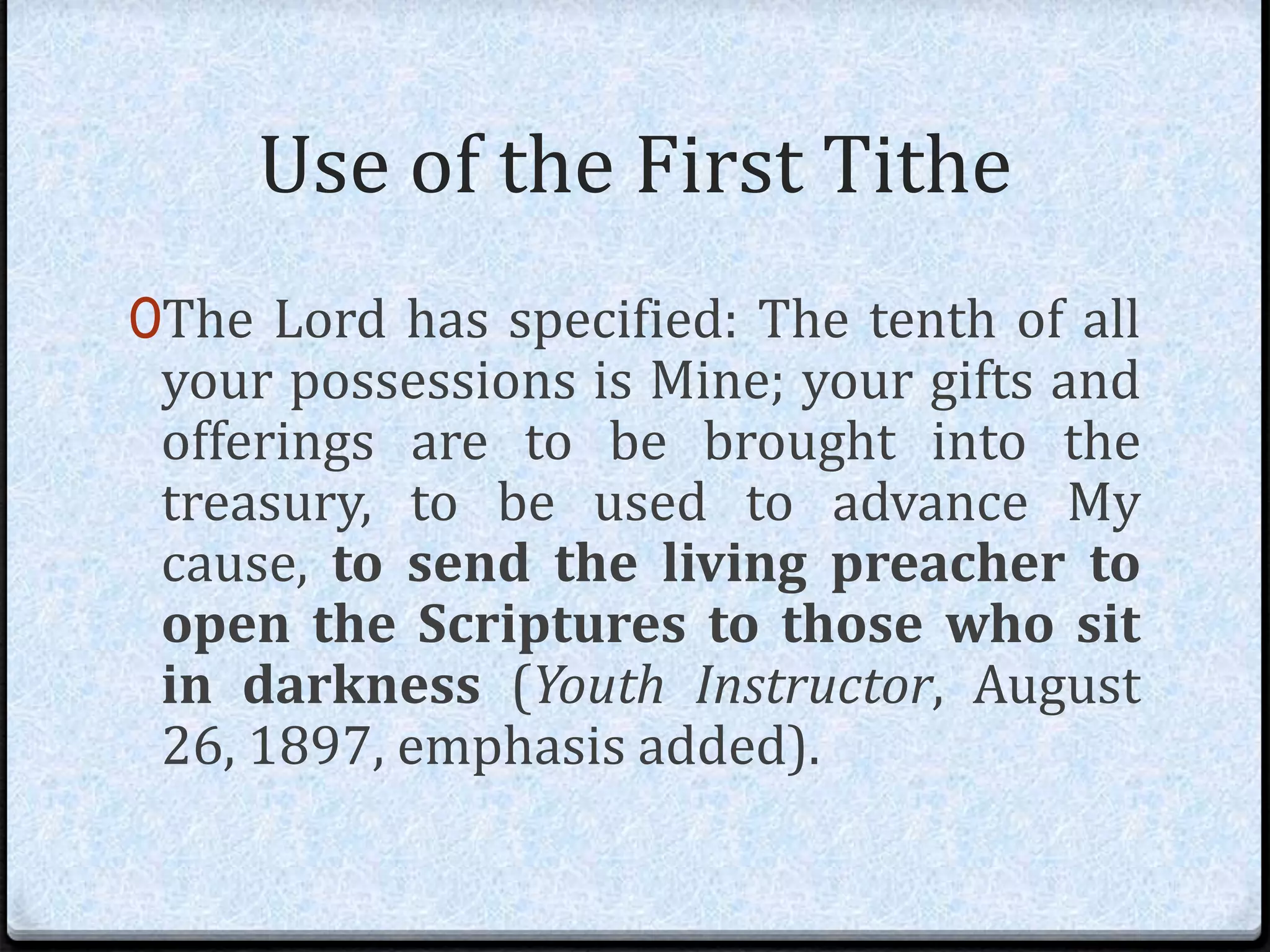 Tithes and offerings | PPTX