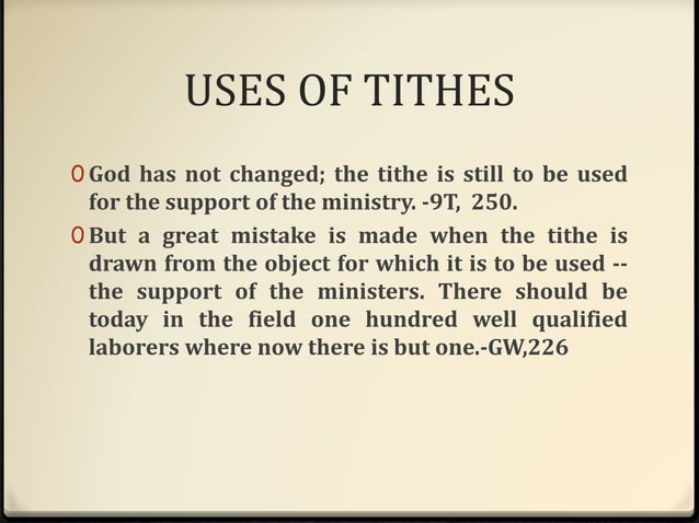 Tithes and offerings | PPTX