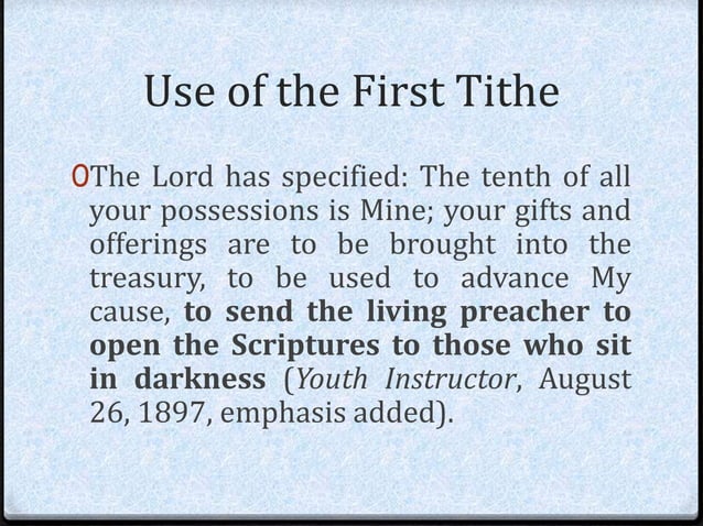 Tithes and offerings | PPTX