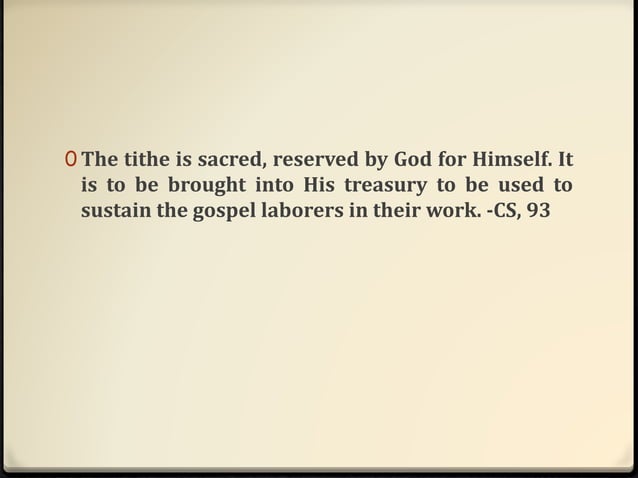 Tithes and offerings | PPTX