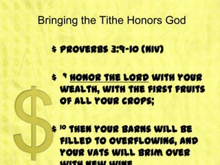 Tithing | PPTX