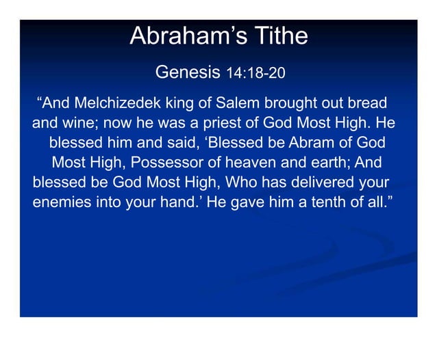 Introduction To Tithing - Dr. David A. Croteau | PPTX | Judaism ...