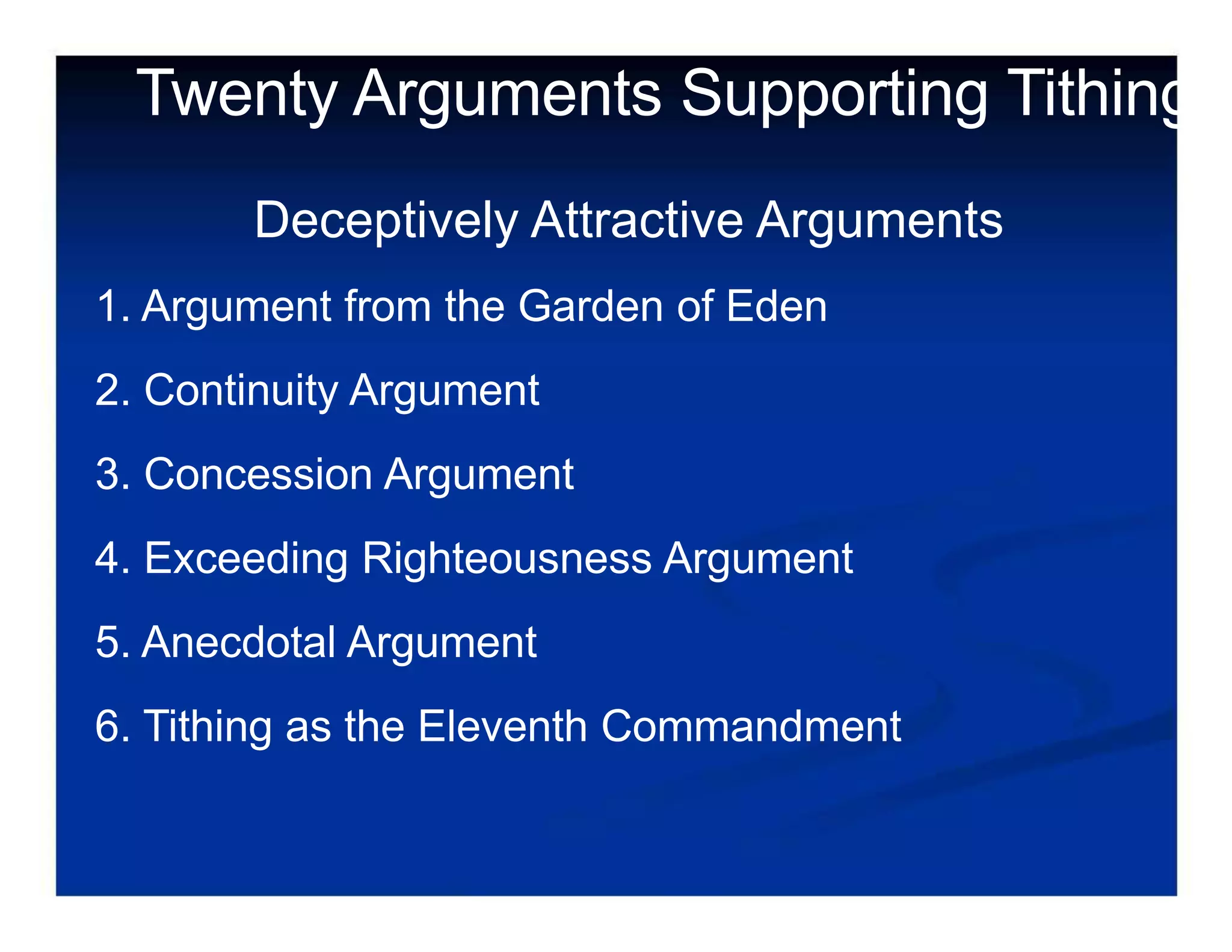 Tithing introduction powerpoints | PPTX