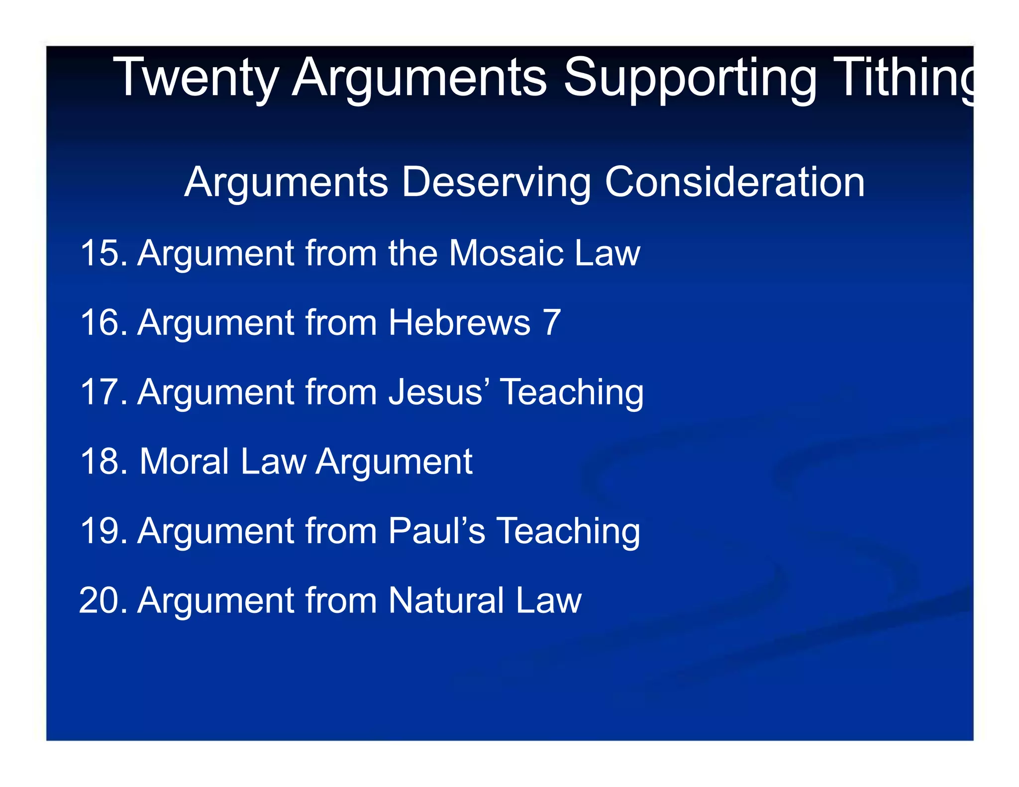 Tithing introduction powerpoints | PPTX