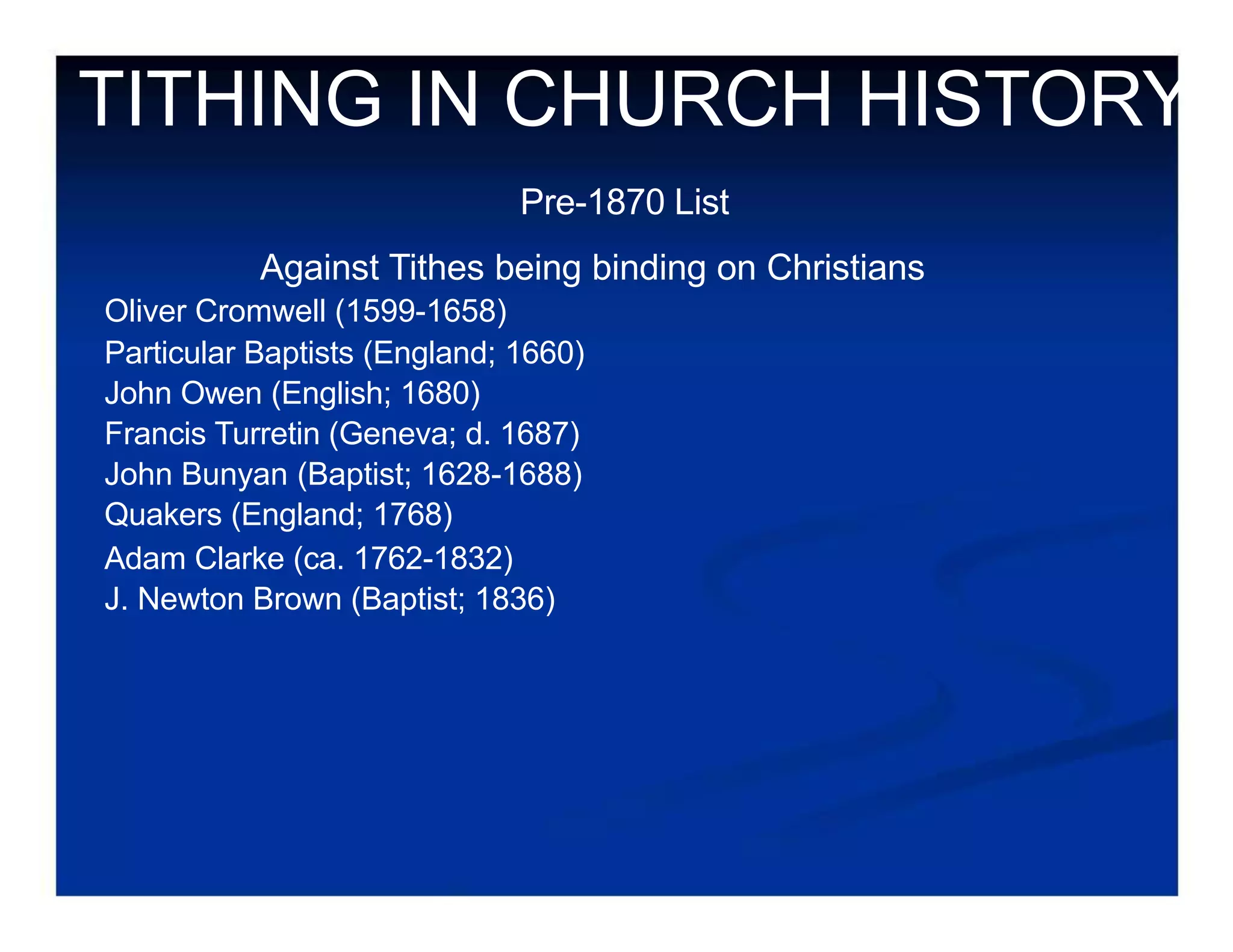 Tithing introduction powerpoints | PPTX