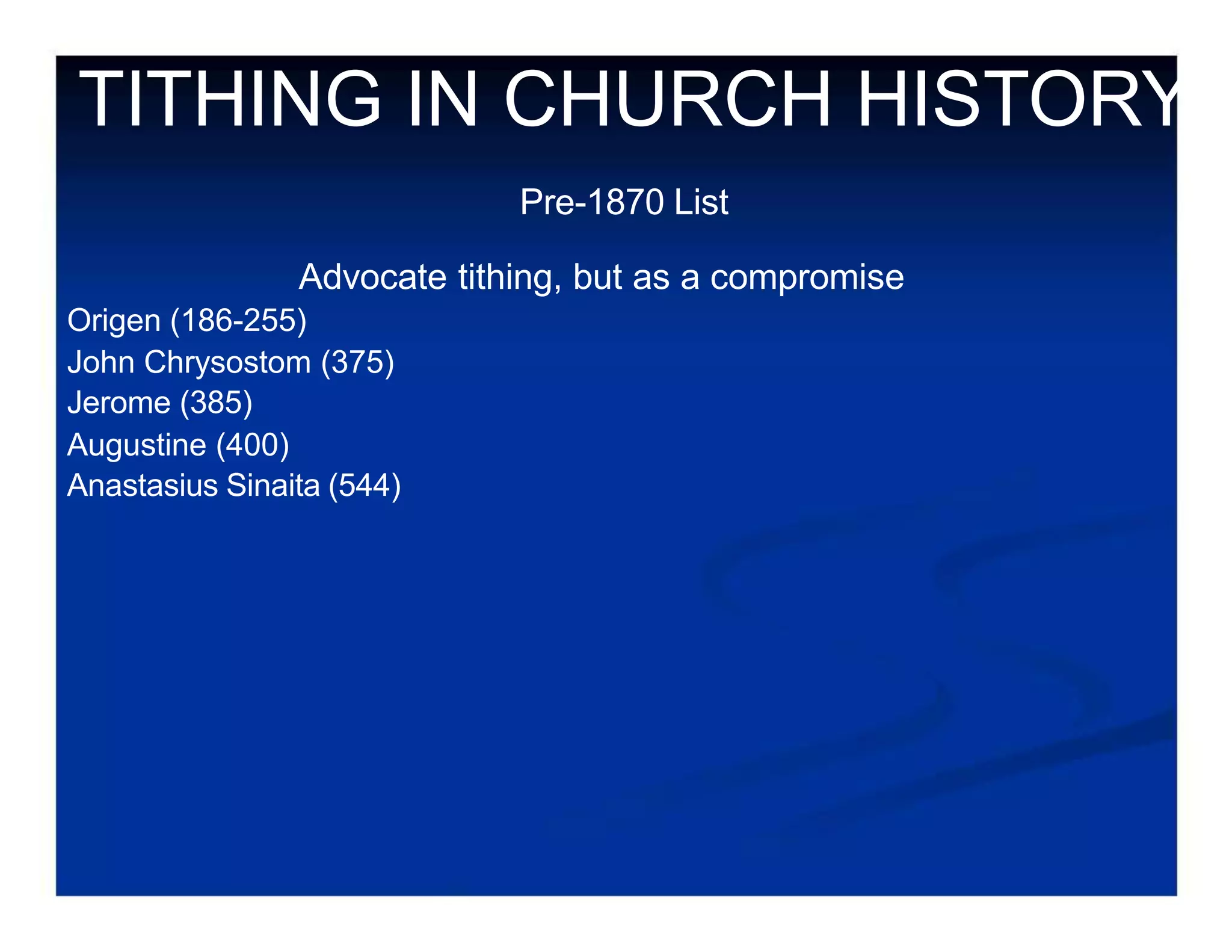 Tithing introduction powerpoints | PPTX