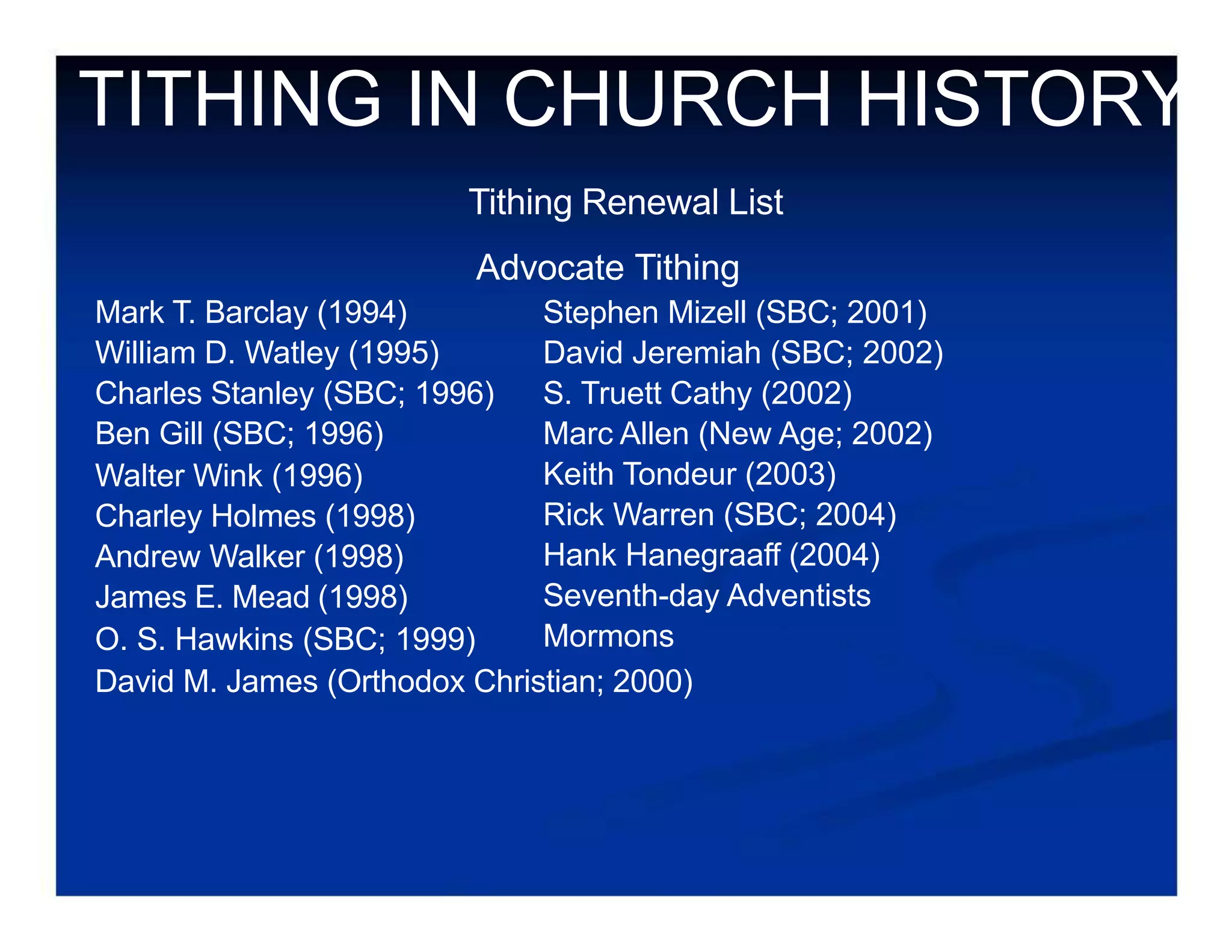 Tithing introduction powerpoints | PPTX