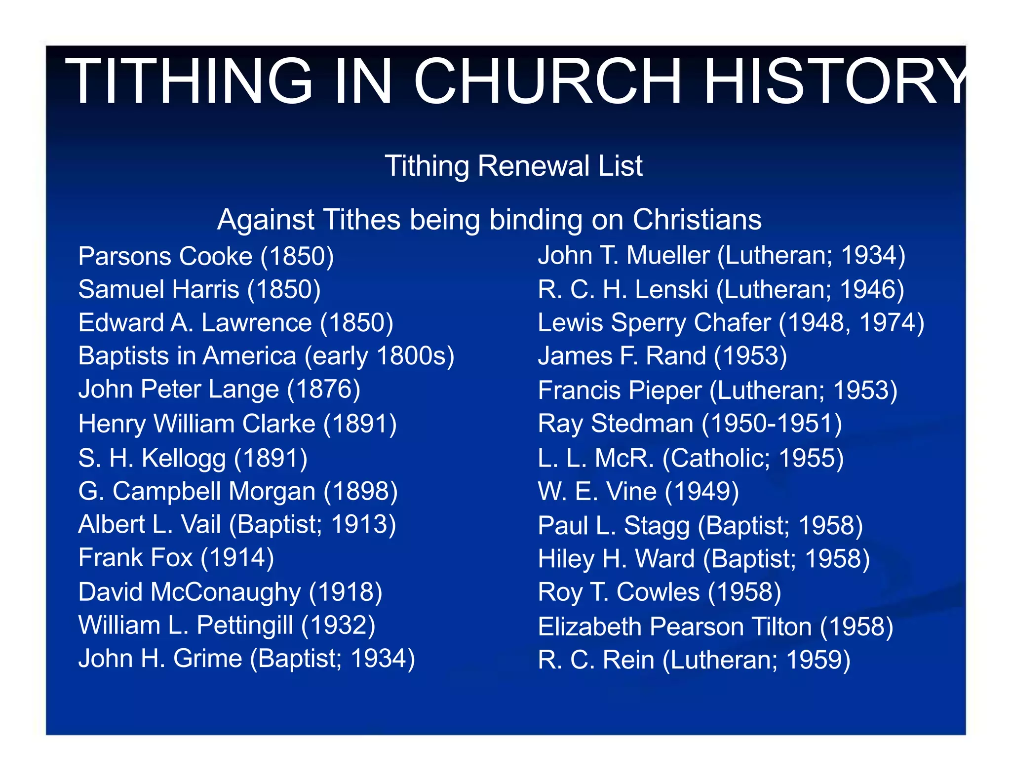 Tithing introduction powerpoints | PPTX