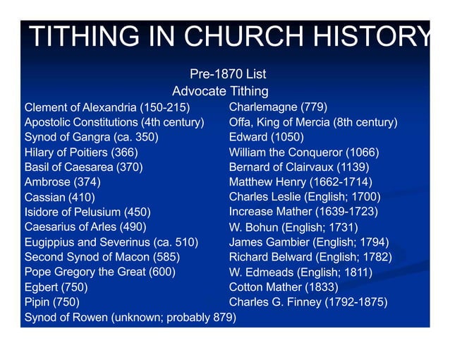 Tithing introduction powerpoints | PPT