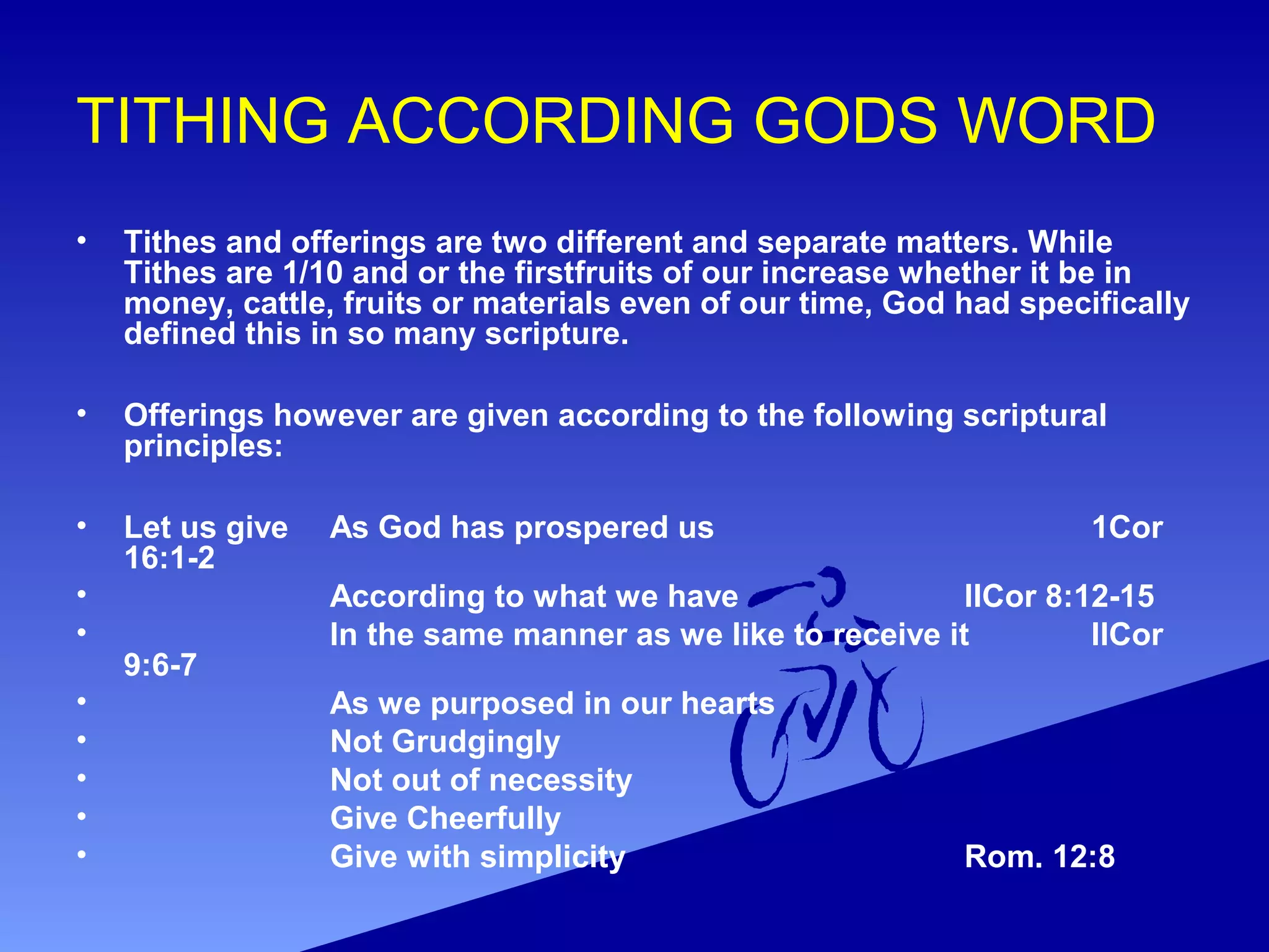 Tithing system | PPT