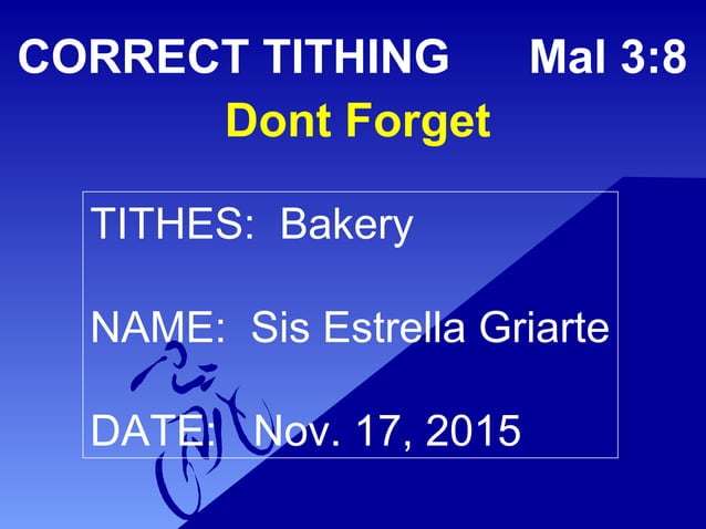 Tithing system | PPT