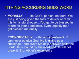 Tithing system | PPT
