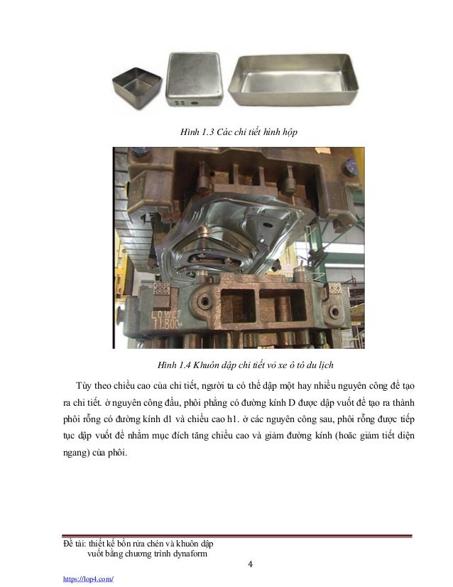 Đề tài Thiết kế bồn rửa chén và khuôn dập vuốt bằng chương trình dynaform | PDF