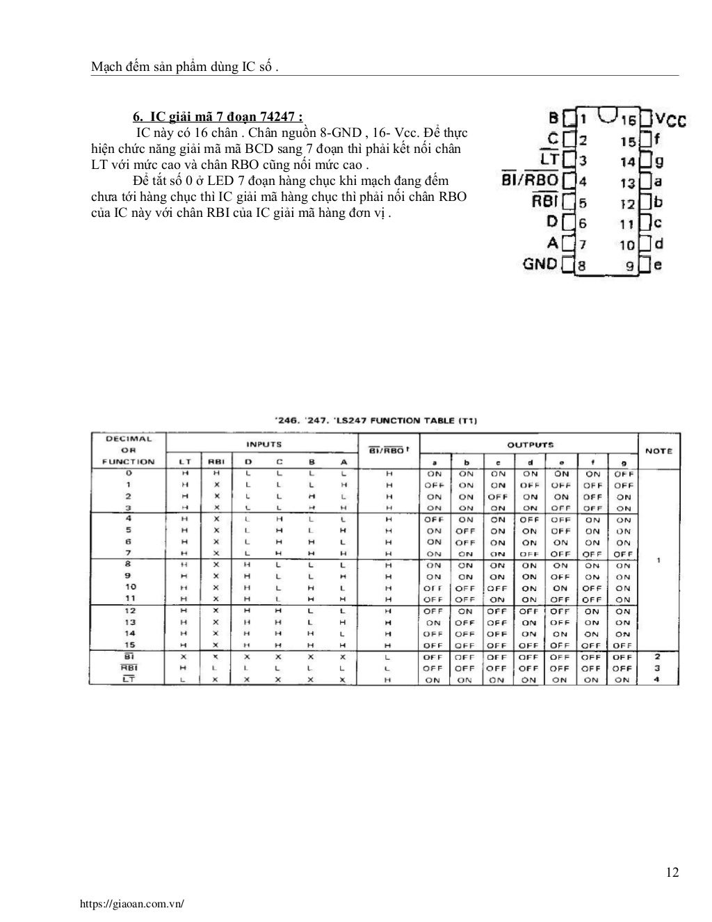 Đề tài Thiết kế mạch đếm 60 sản phẩm dùng IC 74ls192 | PDF