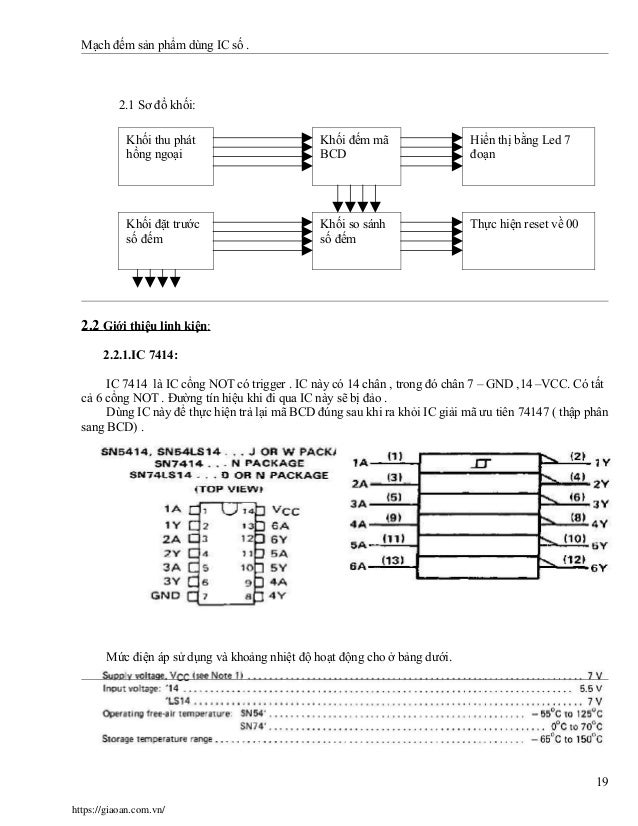 Đề tài Thiết kế mạch đếm 60 sản phẩm dùng IC 74ls192 | PDF
