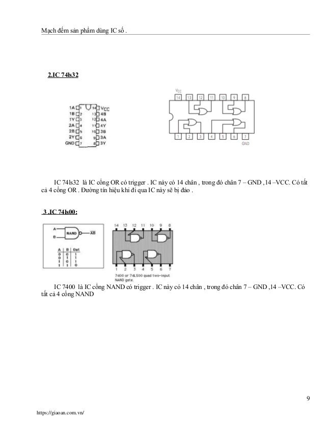 Đề tài Thiết kế mạch đếm 60 sản phẩm dùng IC 74ls192 | PDF