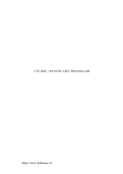 Đề tài Thiết kế mạch đồng hồ đo thời gian thực | PDF