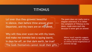 Tithonus | PPTX