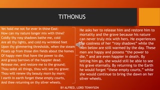 Tithonus | PPTX