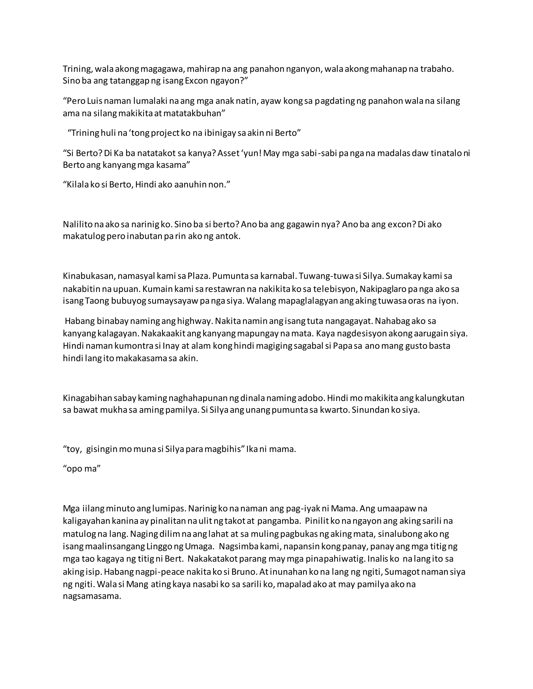 "Titig" - Danny Boy Velez | PDF