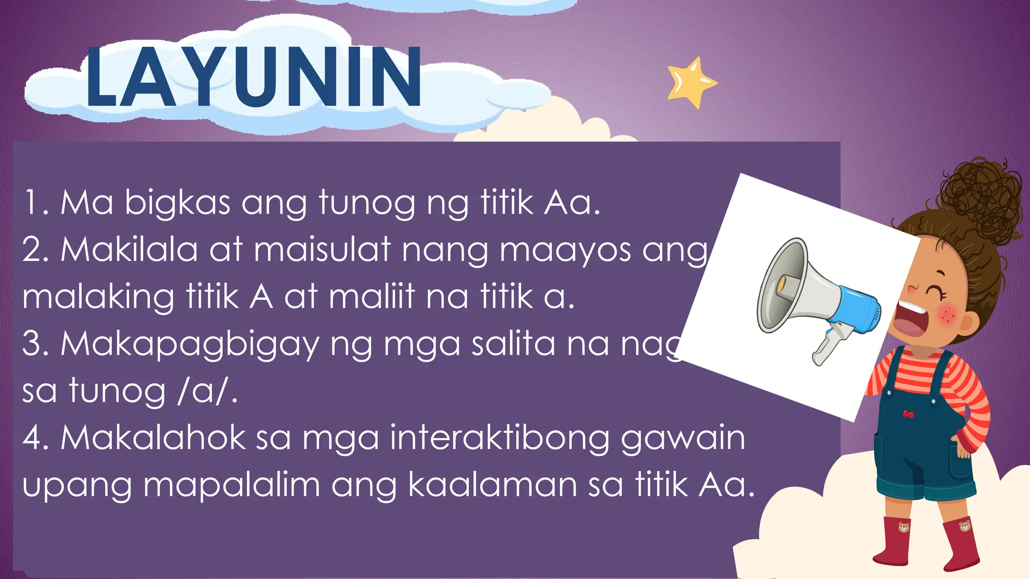 tunog ng titik Aa-mga halimbawa, larawan at worksheet | PPTX