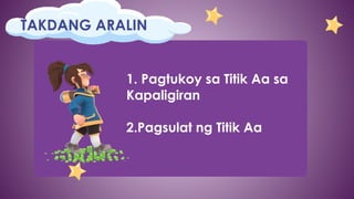 tunog ng titik Aa-mga halimbawa, larawan at worksheet | PPTX