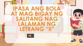 Titik-Ii- tunog ng titik Ii, mga halimbawa at worksheet | PPTX