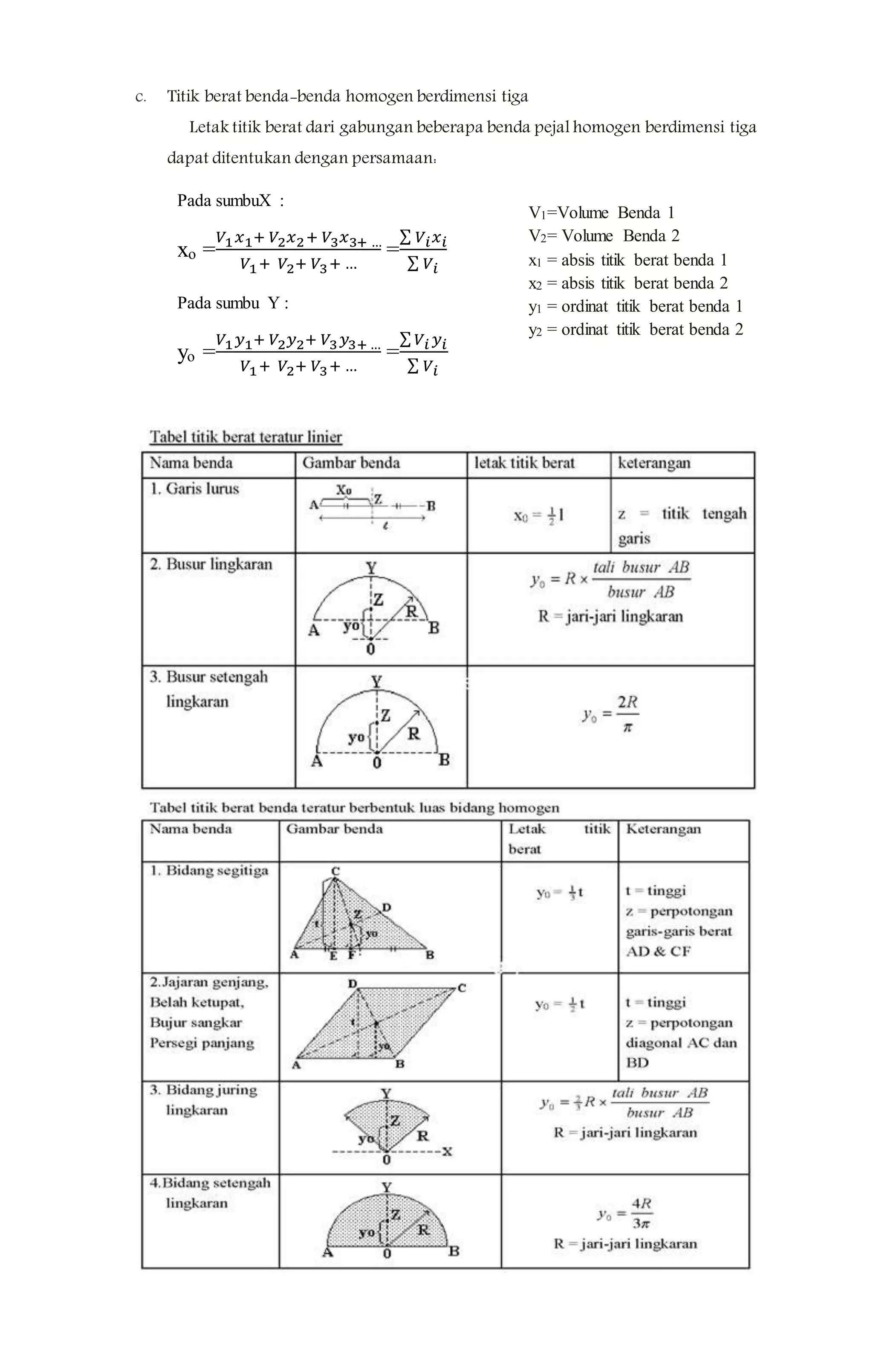 Titik berat | DOCX