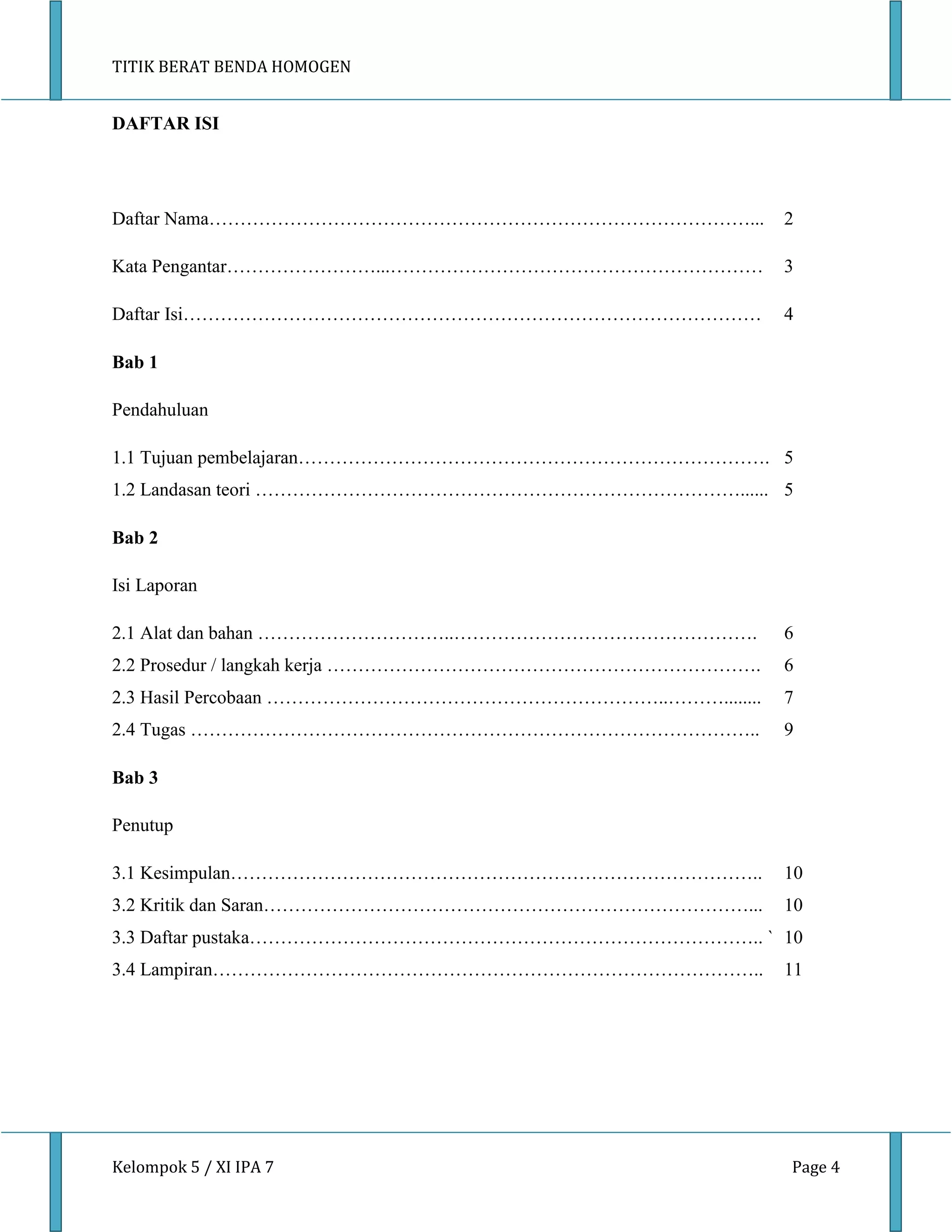 Titik berat benda homogen | DOCX