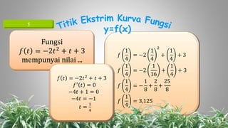 Titik Ekstrim Kurva Fungsi y=f(x) Ver.1 | PPTX