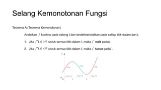 Titik maksimum dan titik minimum | PPTX