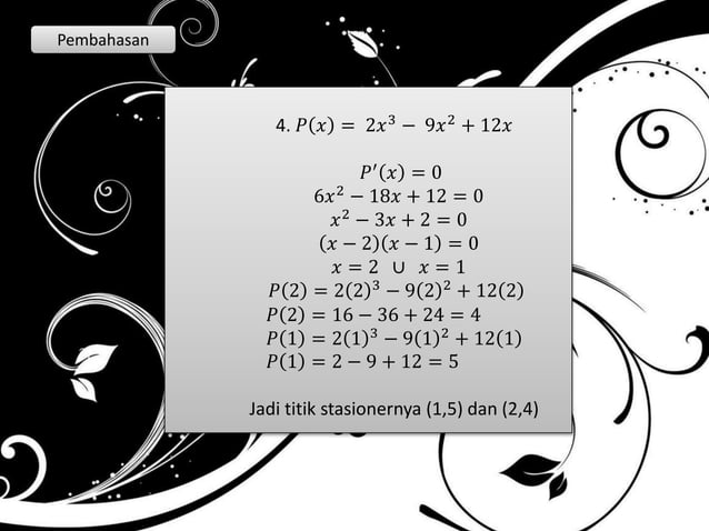 Titik Ekstrim Kurva Fungsi y=f(x) Ver.2 | PPT