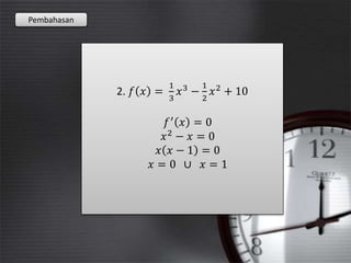 Titik Ekstrim Kurva Fungsi y=f(x) Ver.2 | PPTX