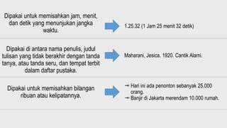 Titik, tanda pisah, tanda hubung | PPTX