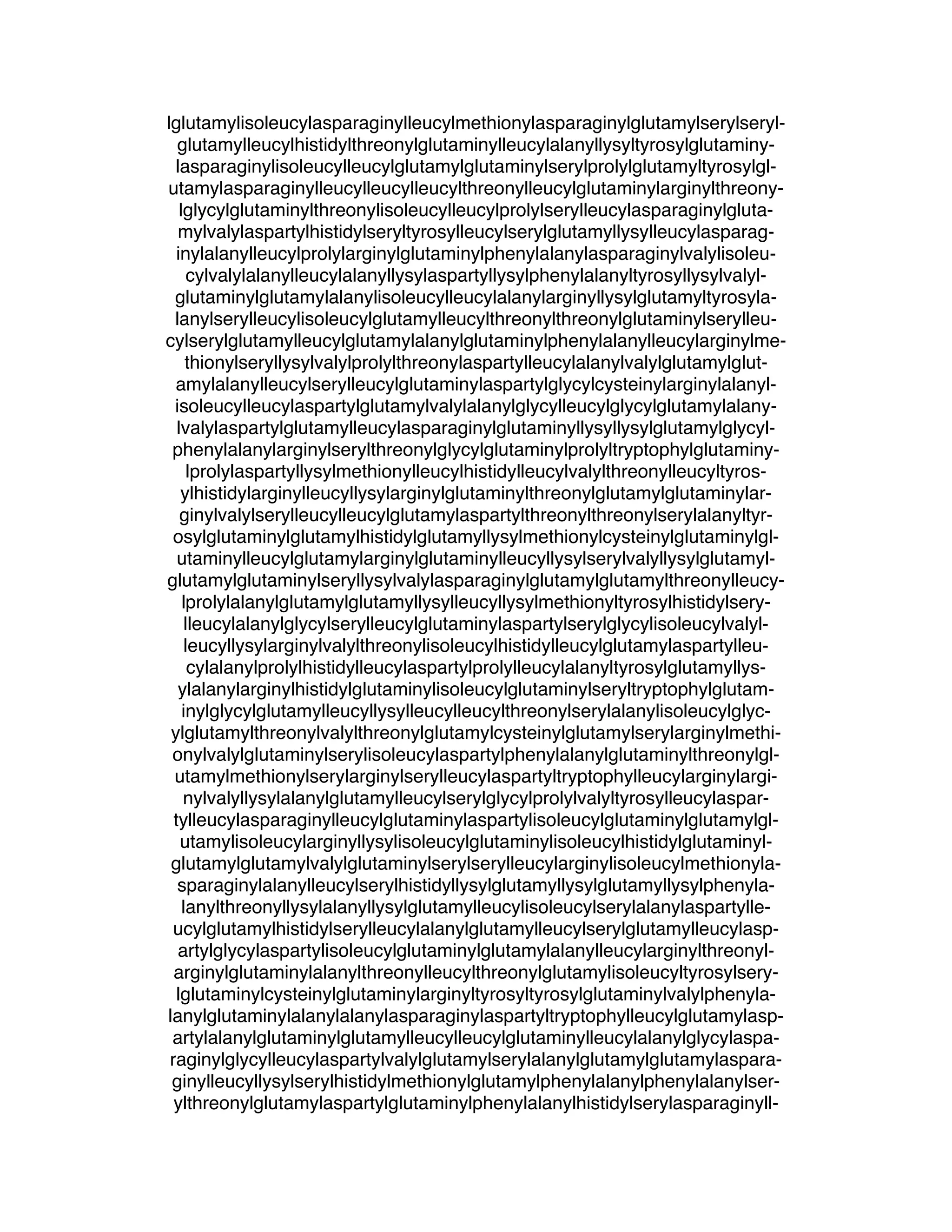 Full IUPAC Name for the Protein Titin | PDF