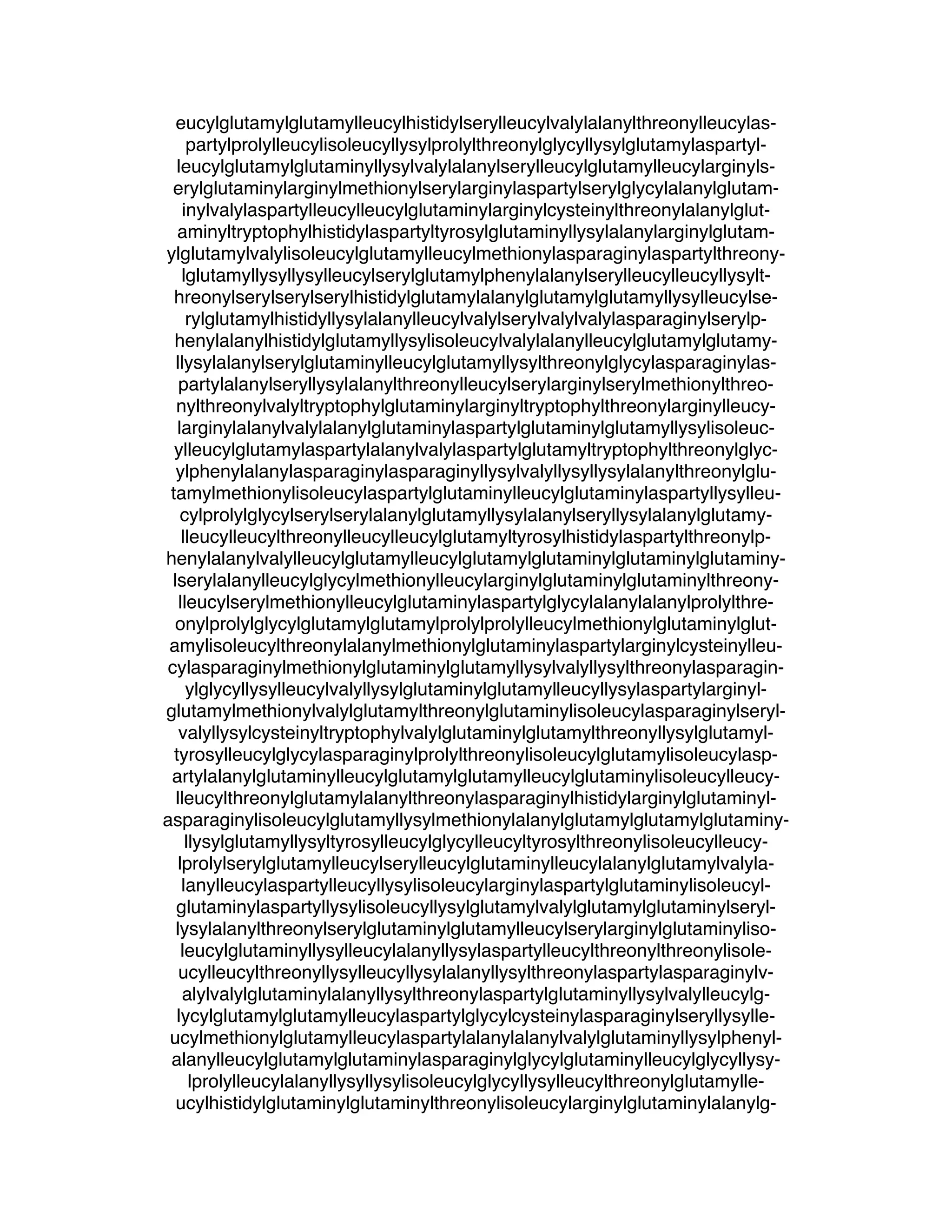 Full IUPAC Name for the Protein Titin | PDF
