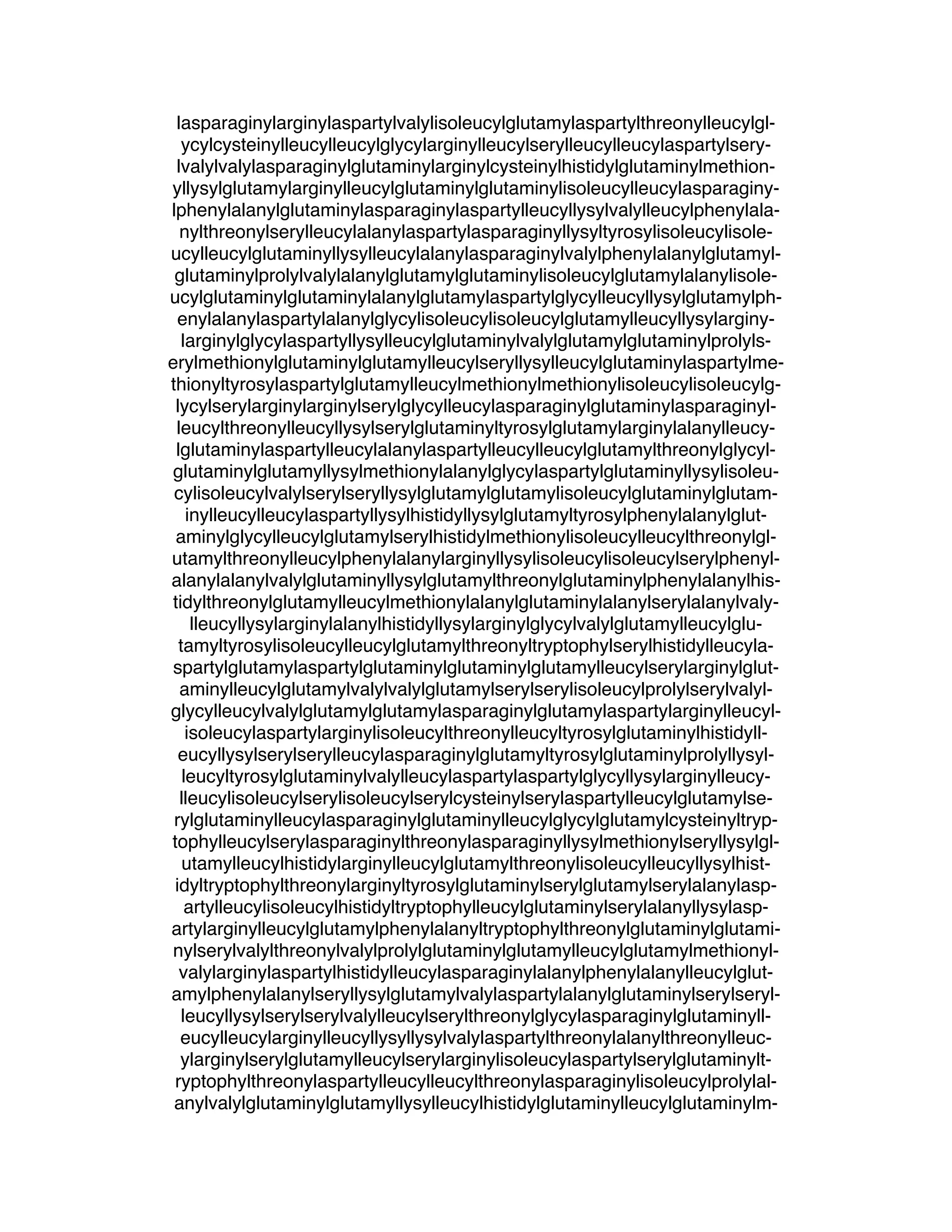Full IUPAC Name for the Protein Titin | PDF