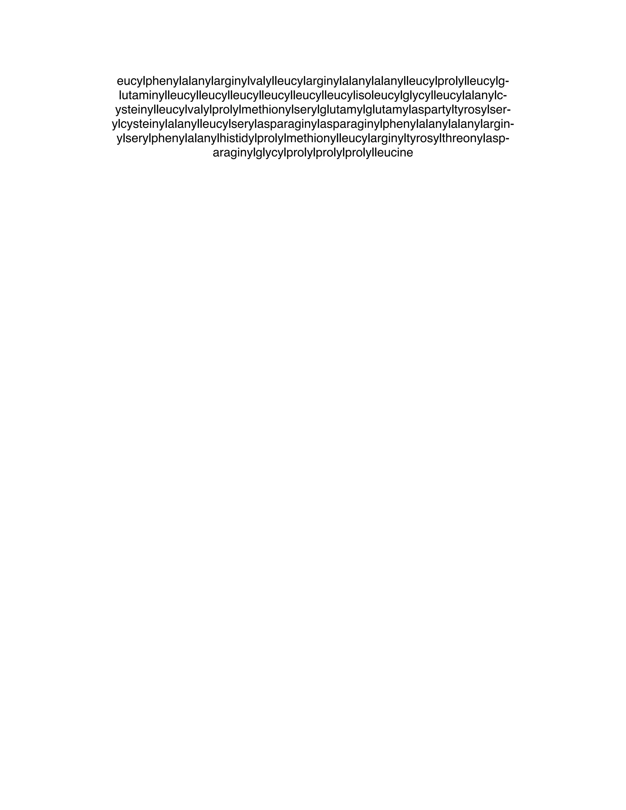 Full IUPAC Name for the Protein Titin | PDF