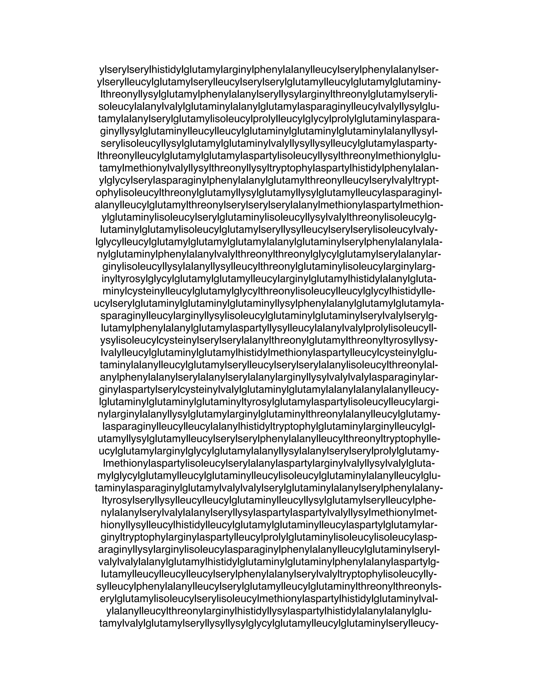 Full IUPAC Name for the Protein Titin | PDF