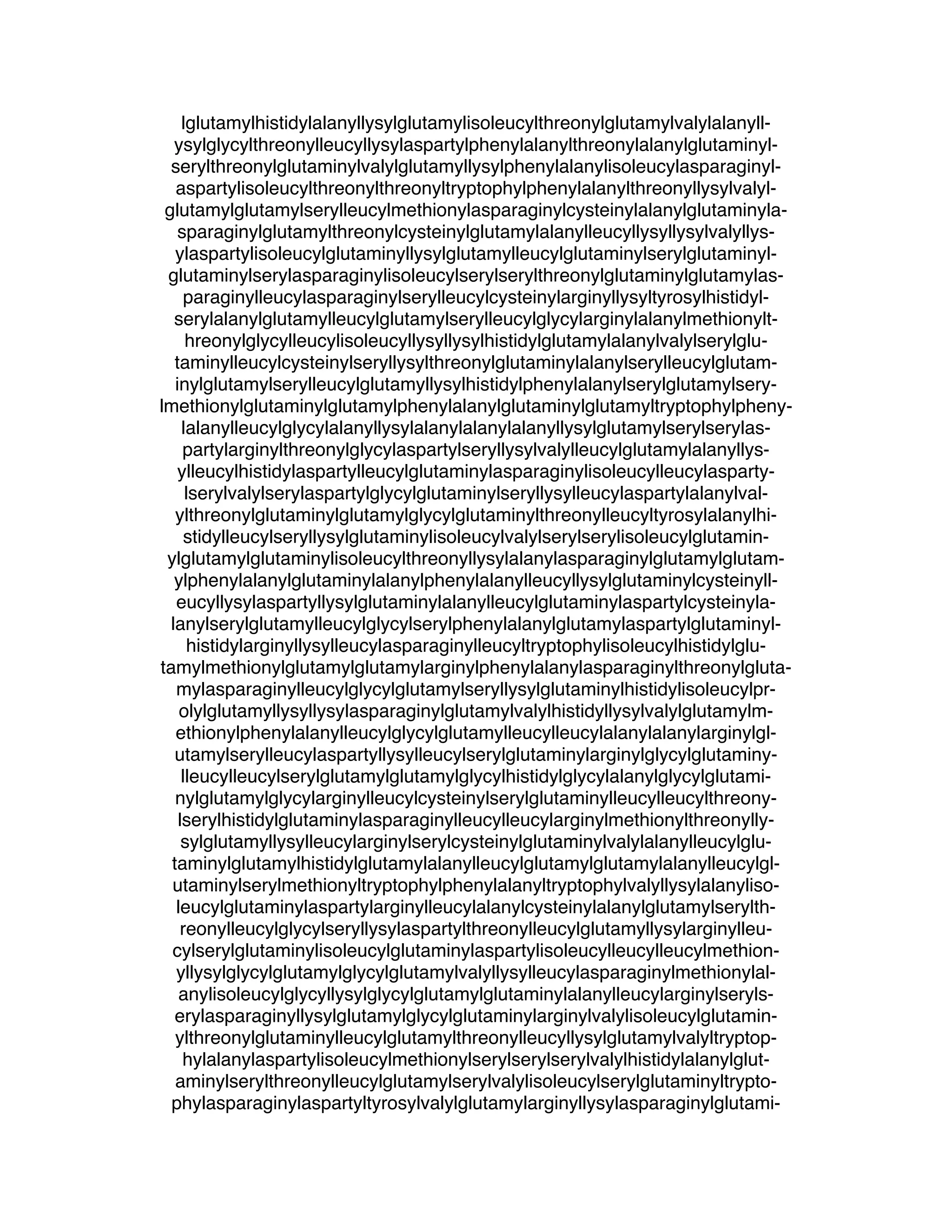 Full IUPAC Name for the Protein Titin | PDF
