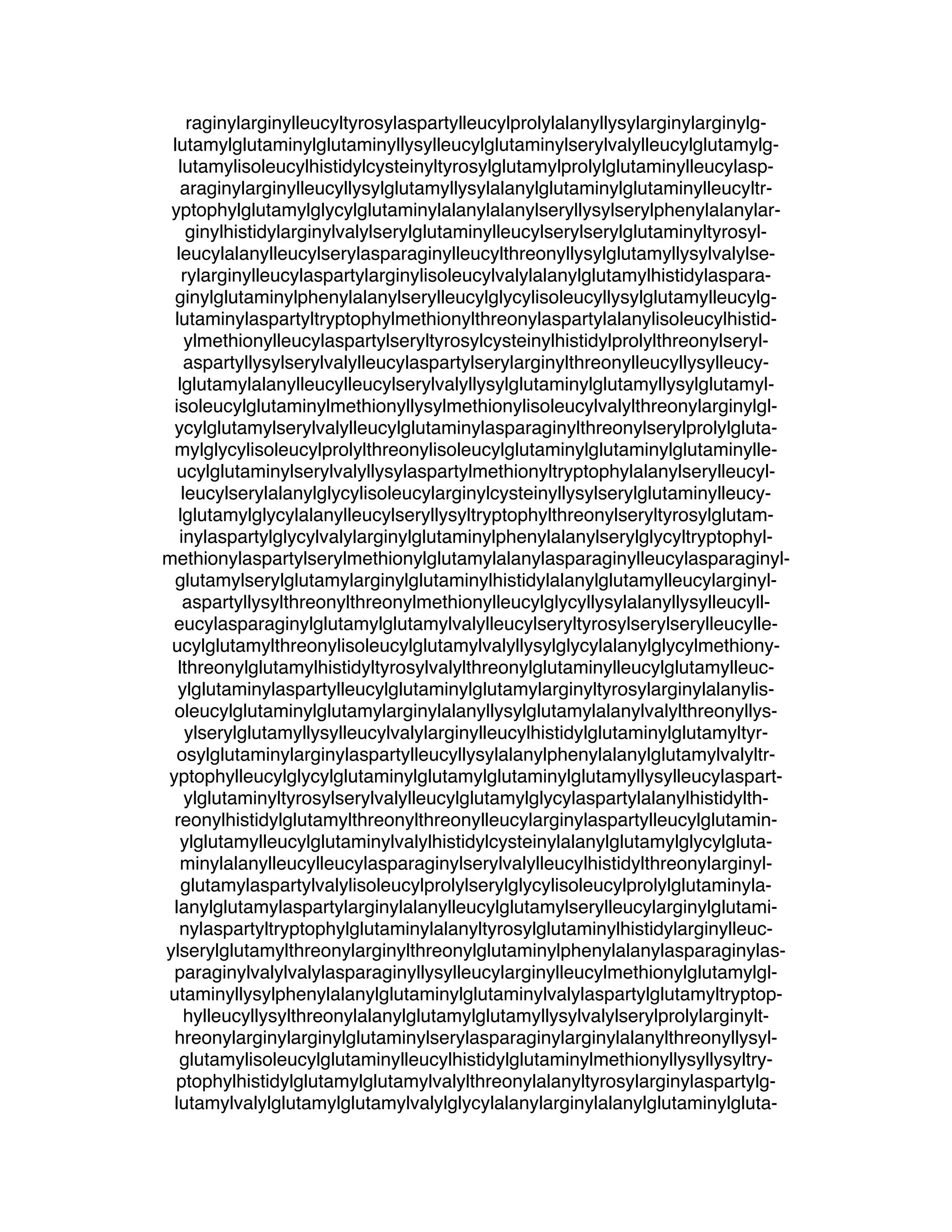 Full IUPAC Name for the Protein Titin | PDF