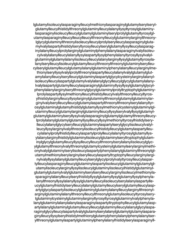 Full IUPAC Name for the Protein Titin | PDF